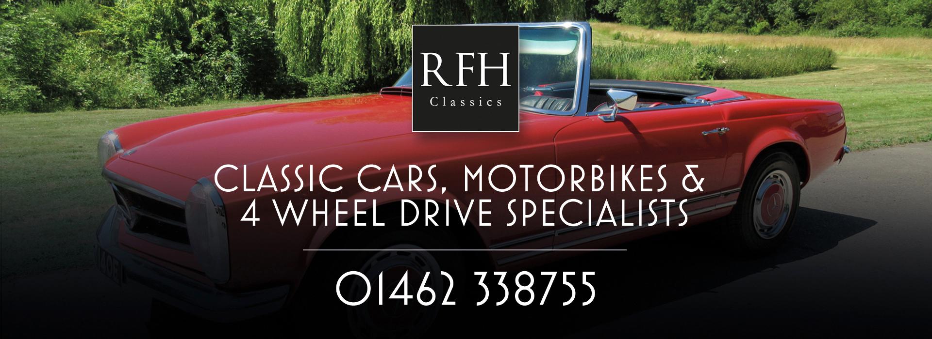Classic Cars Upper Stondon, Henlow, Bedfordshire | RFH Classics Ltd